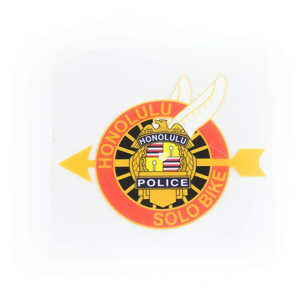 HPD Oval Flag Inside Window Decal - Honolulu Police Relief Association
